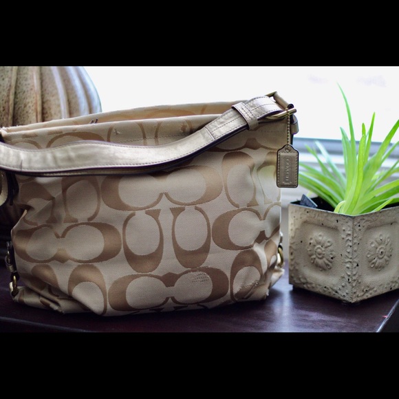 Coach | Bags | Coach Signature Duffle Hobo F567 | Poshmark
